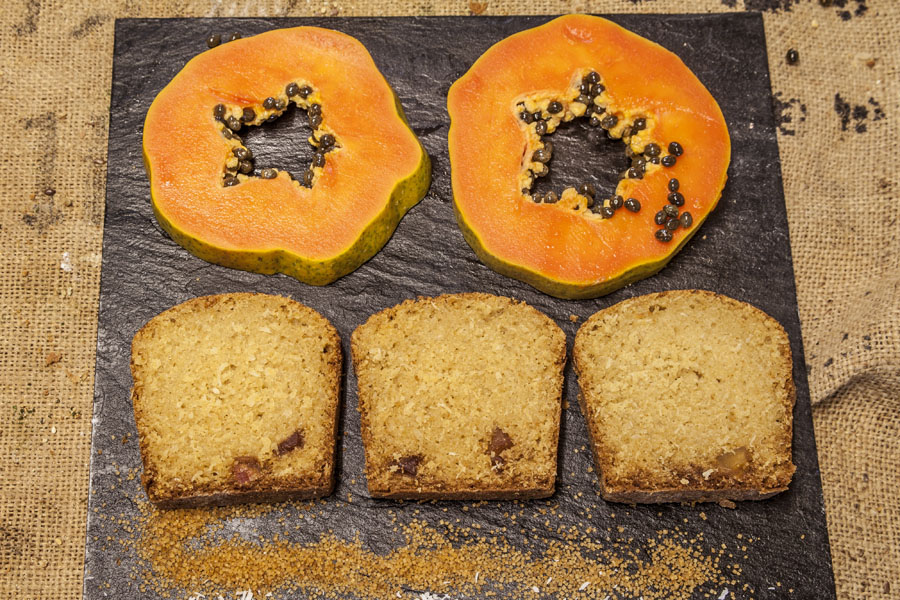 Bizcoho de coco y papaya sin gluten - Forn de Pa Fortino
